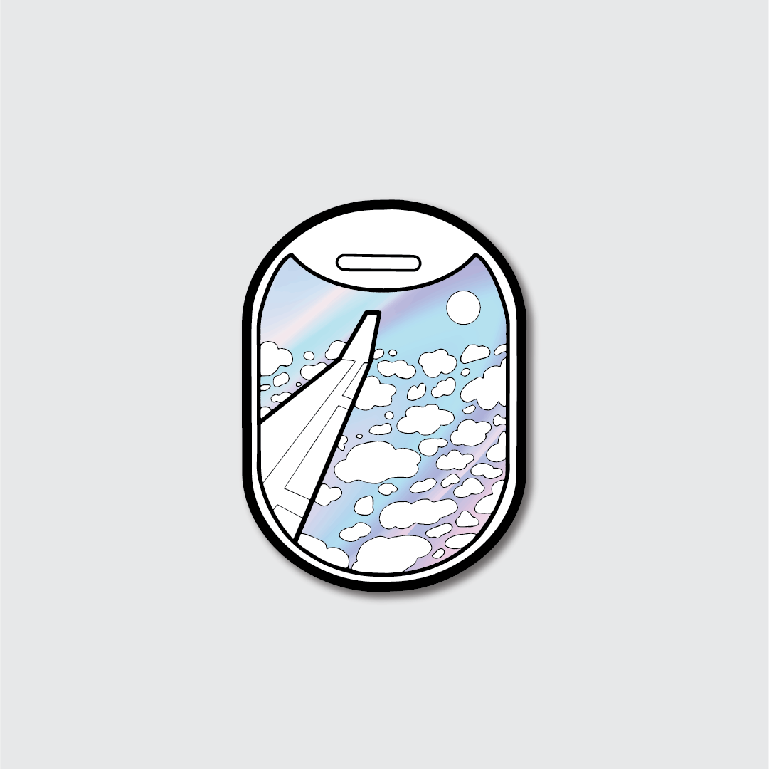 Holographic Airplane Window Sticker – INKTRINX
