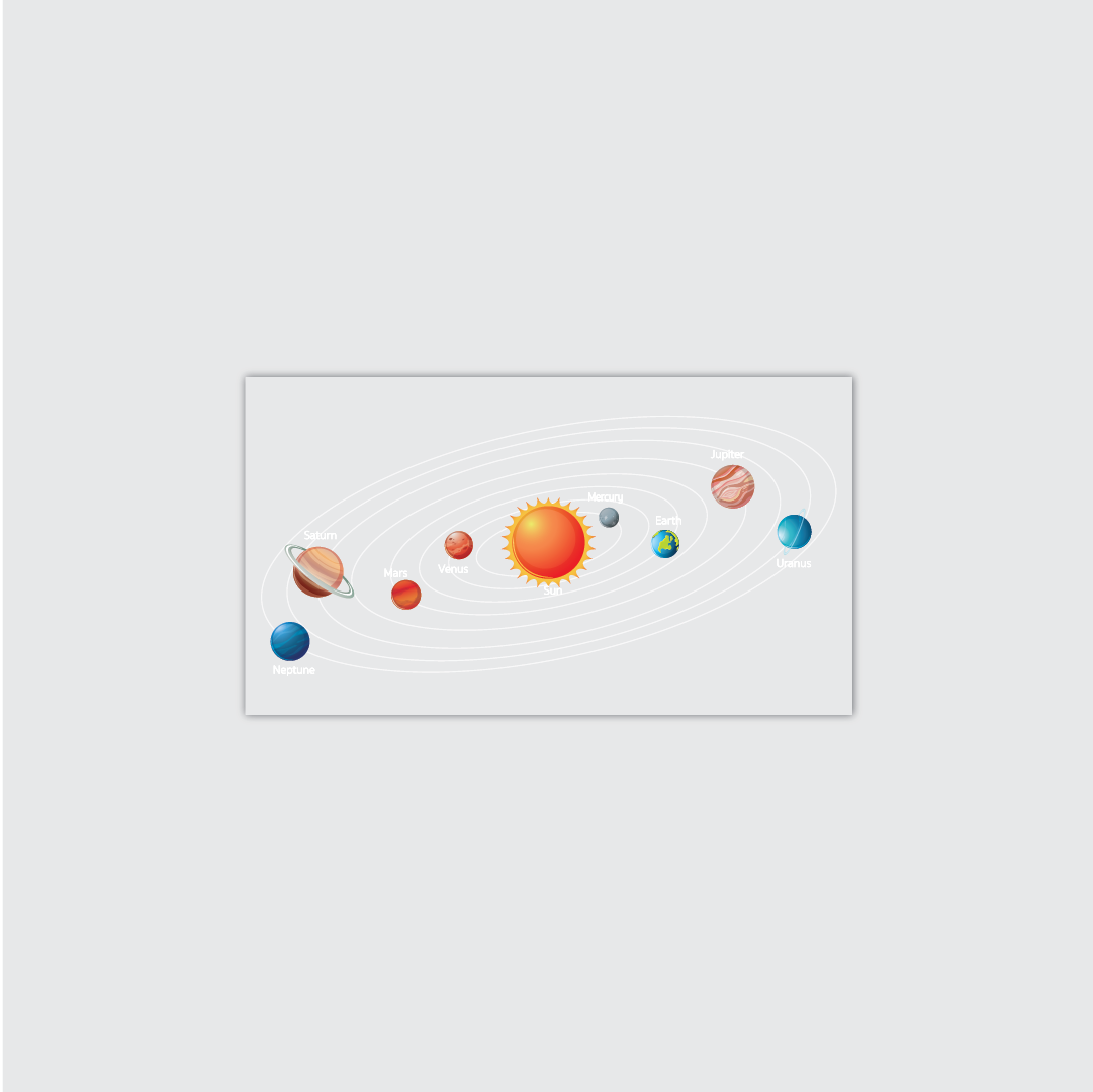 Solar System Clear Sticker – INKTRINX